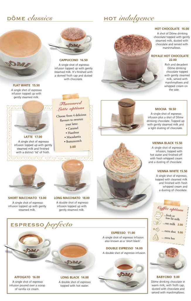 Menu – DÔME Cafe Malaysia