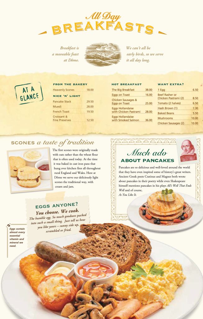 Menu – DÔME Cafe Malaysia
