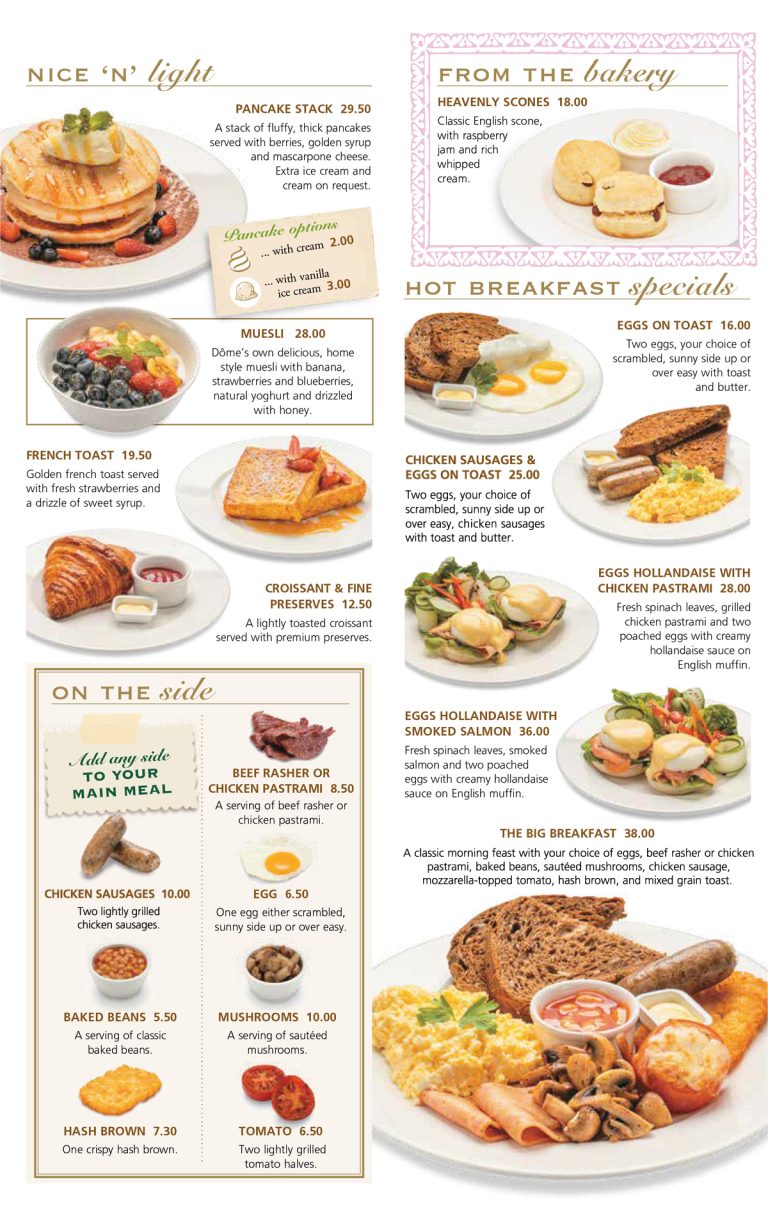 Menu – DÔME Cafe Malaysia
