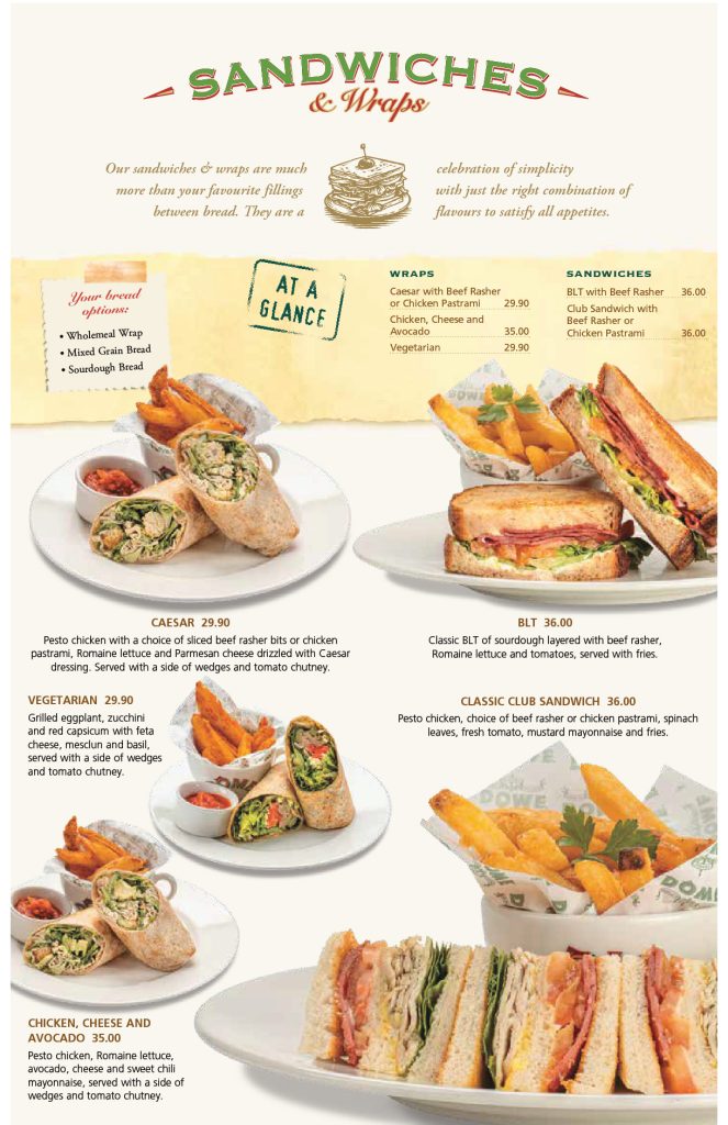 Menu - DÔME Cafe Malaysia